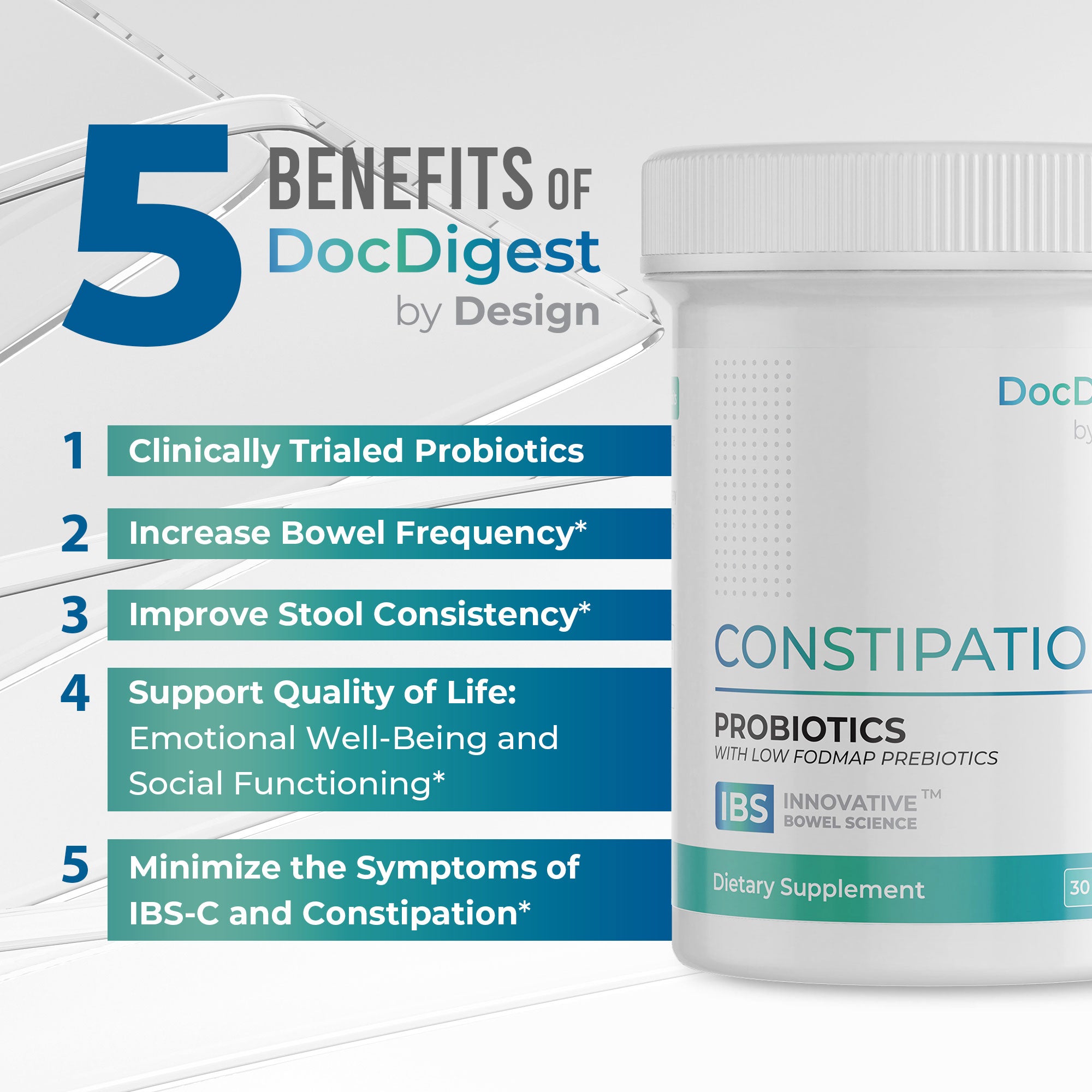 Constipation Probiotics – DocDigest by Design